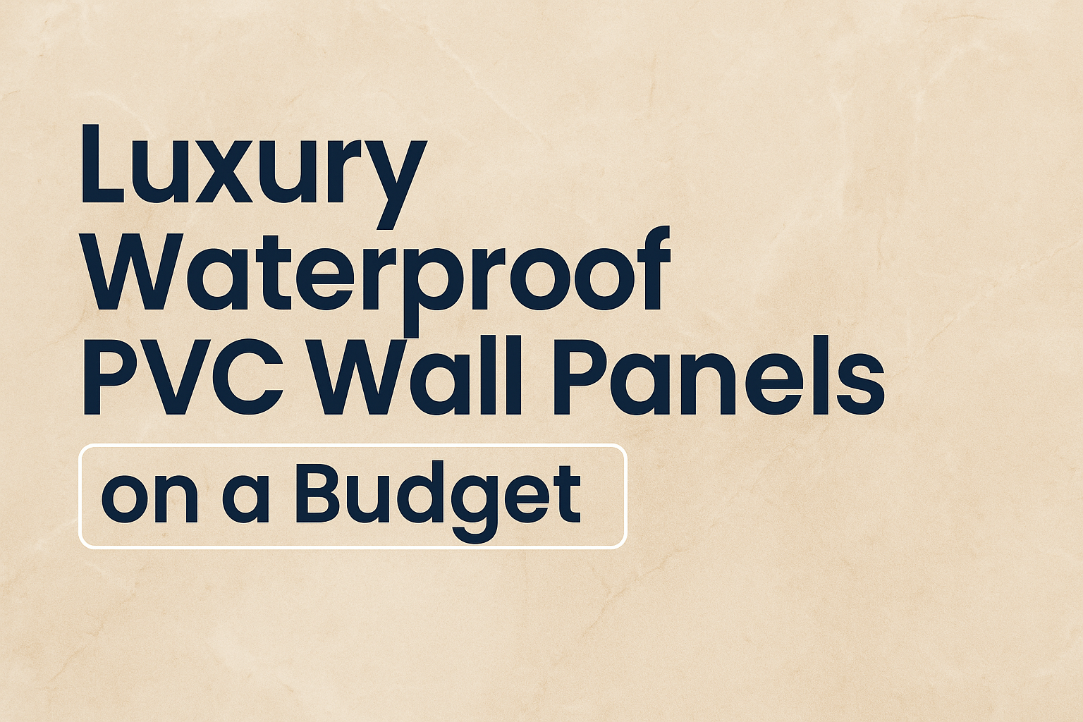 Luxury Waterproof PVC Wall Panels – Elegant Look on a Budget – Bathroom ...