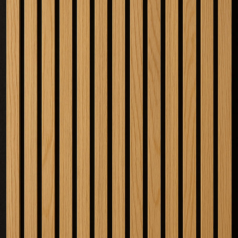 Natural Oak Acoustic Slat Wall Panel – 600mm x 2400mm – Bathroom Panels ...